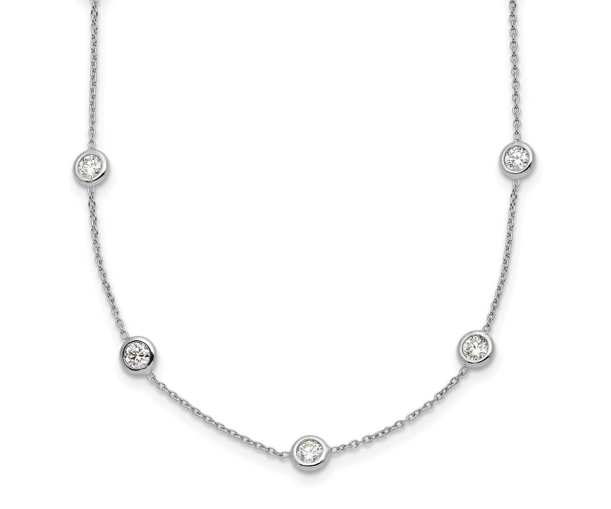 Belk & Co. Lab Created Lab Grown Diamond Bezel Set Polished Station ...