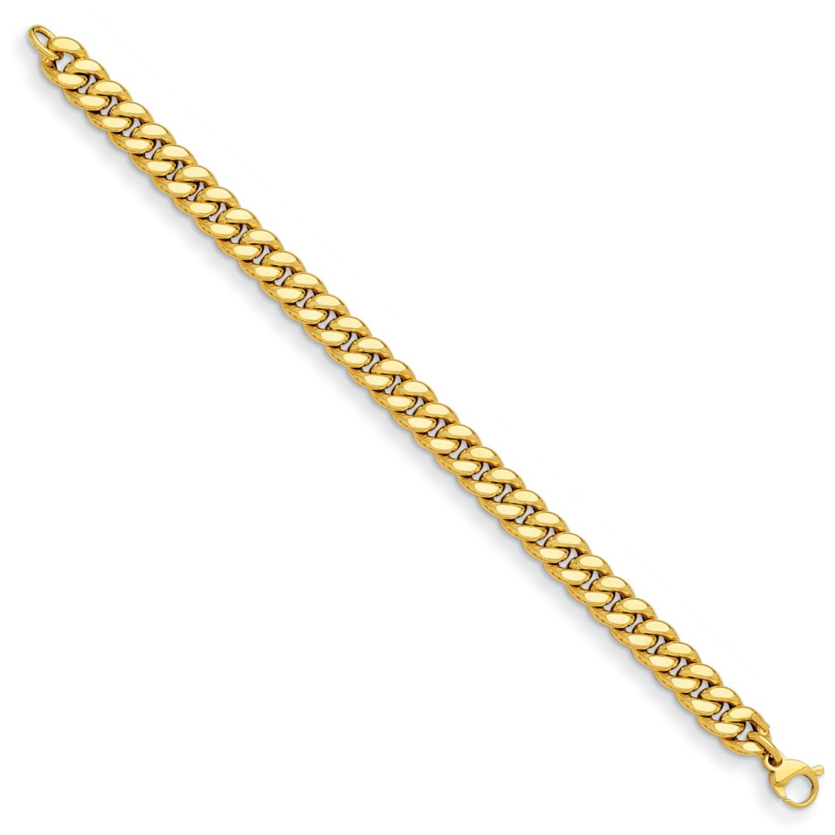 Belk & Co. 14K Yellow Gold 8.8mm Curb 8 Inch Bracelet | Belk