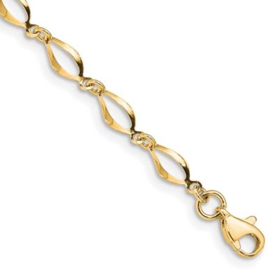 Belk & Co. 14K Yellow Gold Polished Fancy Link Bracelet | belk