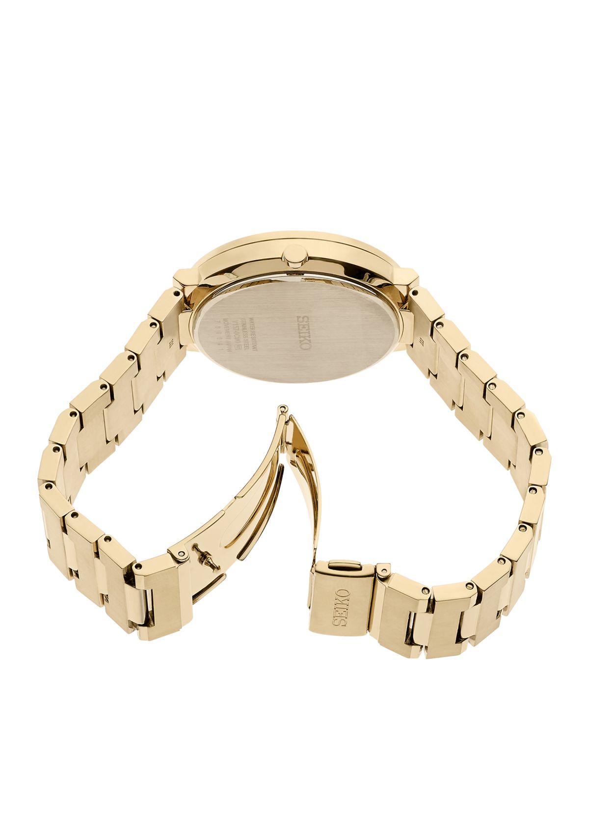 Seiko Solar Gold-Tone Watch | Belk