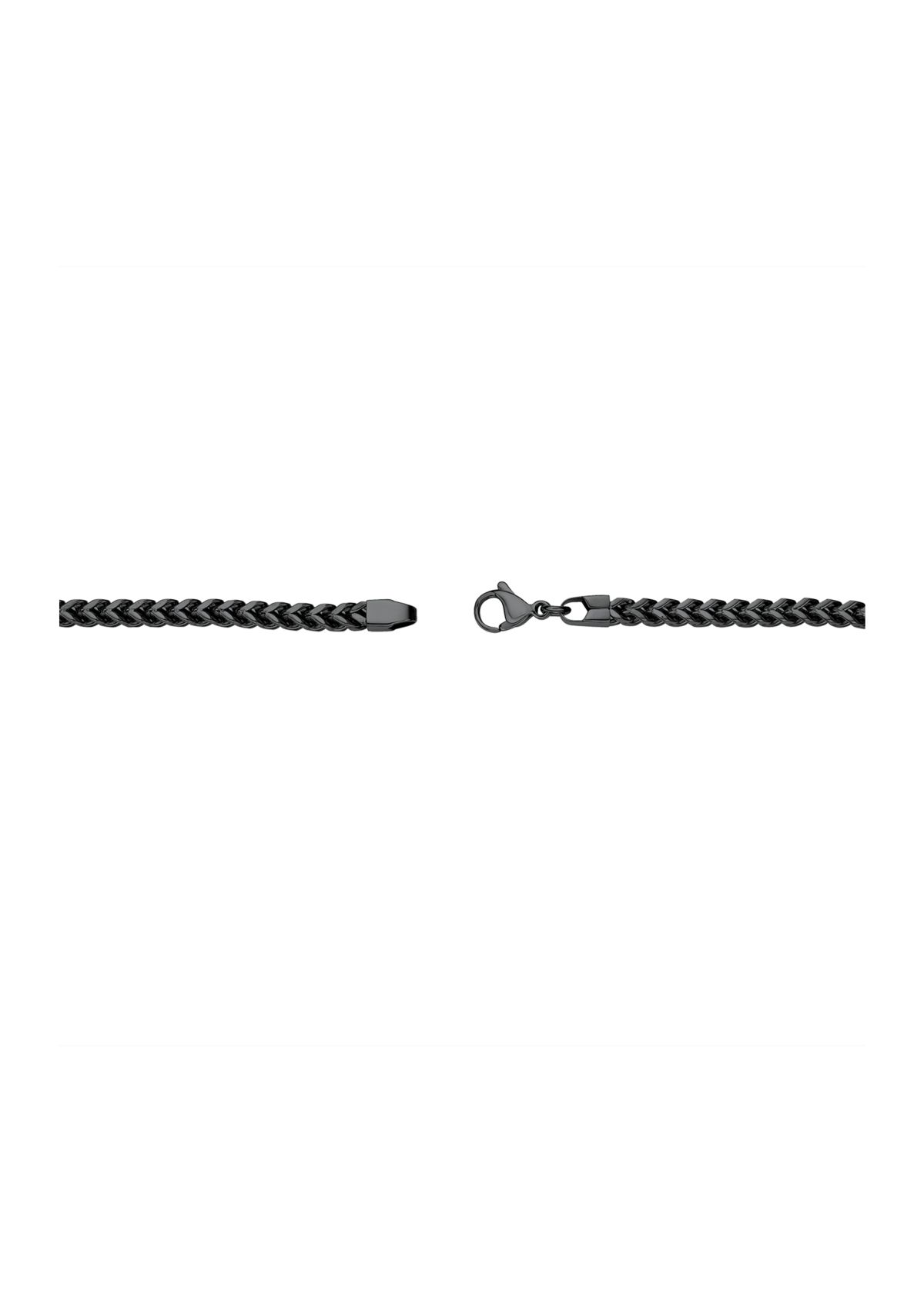 LYNX 2.5MM Foxtail Chain Necklace in Stainless Steel | Belk
