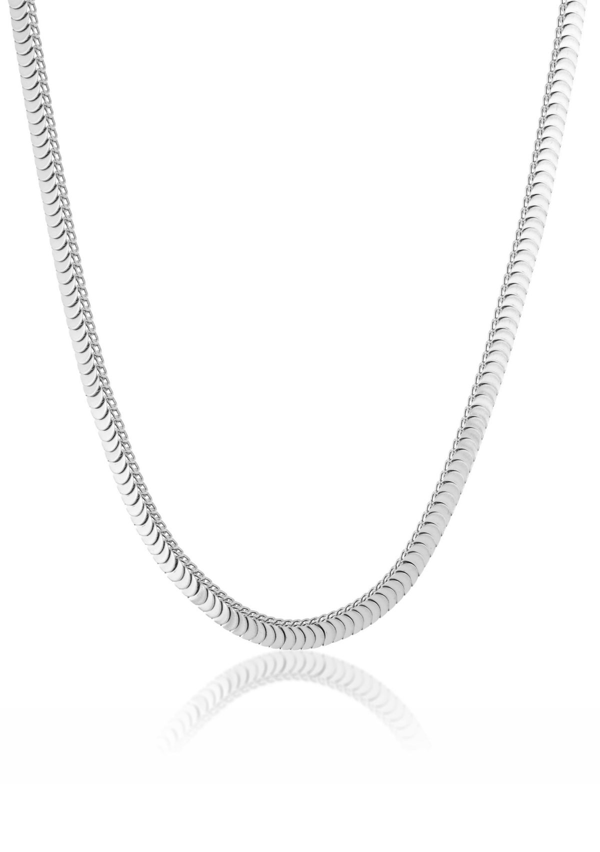 LYNX Stainless Steel 4MM Cobra Chain Necklace, 20" Length | Belk