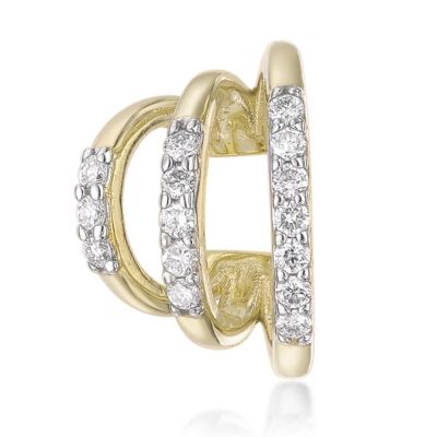 Brilliant Grown® Lab Created 1/9 ct. t.w. Lab-Grown Diamond Ear Cuff in ...
