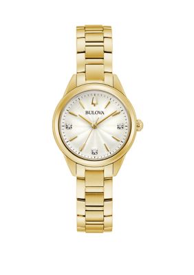 Bulova Women's Sutton Bracelet Gold Tone Watch | belk
