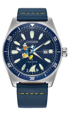 CITIZEN Mens Mickey Mouse & Friends Donald Duck Strap 42mm | belk