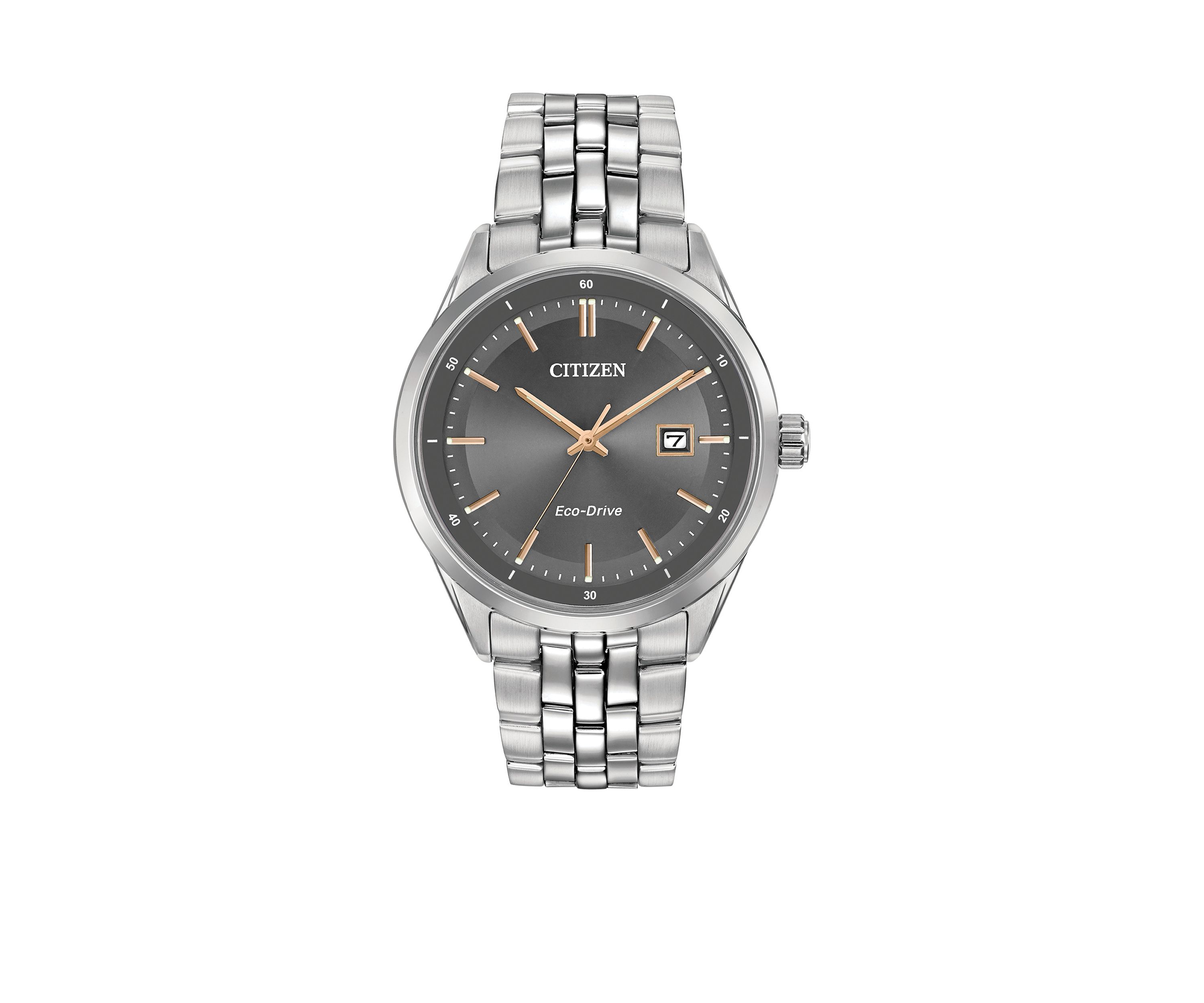 CITIZEN Men's Silver-Tone Stainless Steel Citizen Eco-Drive Watch | Belk