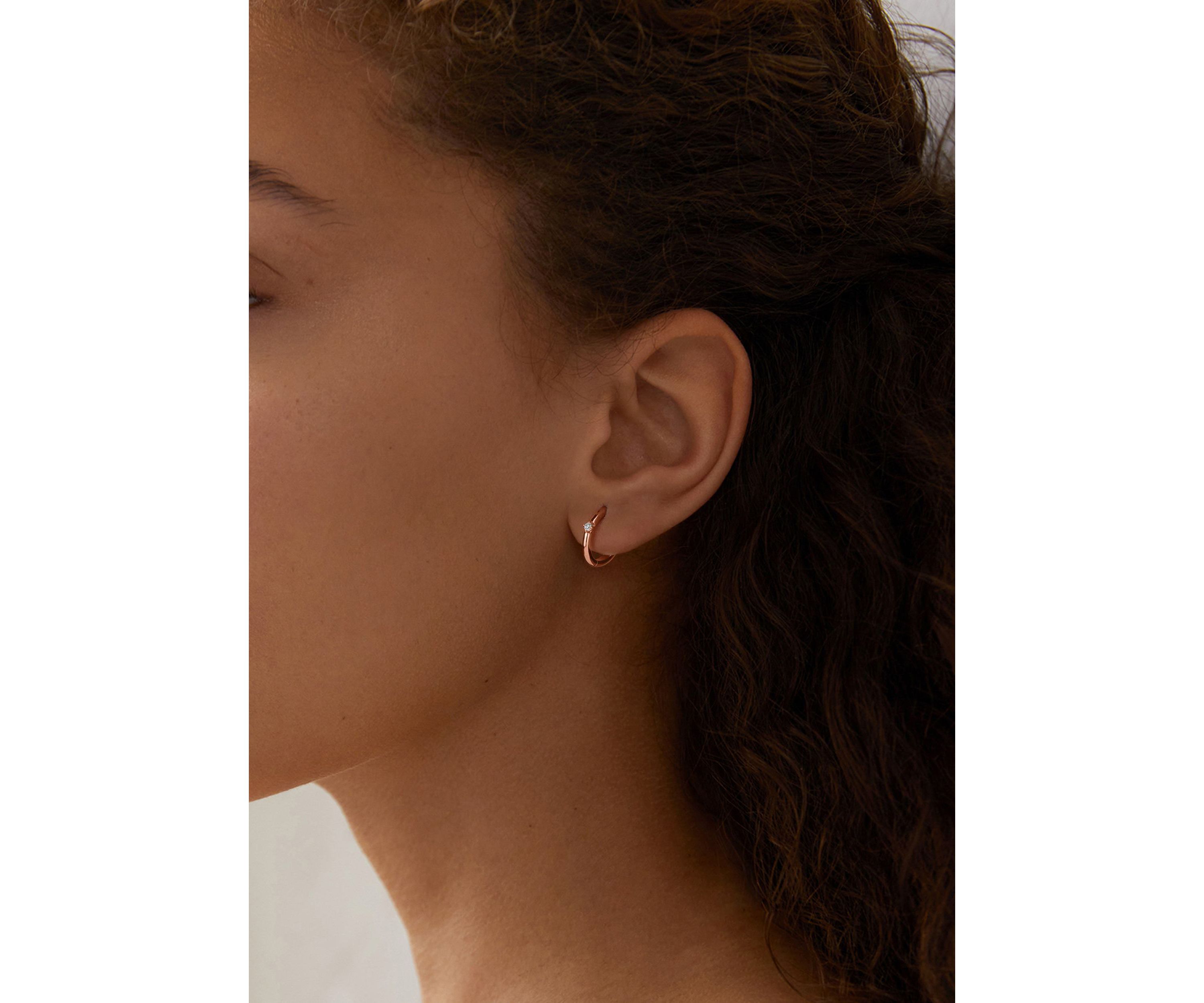 Belk & Co. Lab Created 1/20 Ct.t.w. Diamond Dainty Fashion Studs in ...