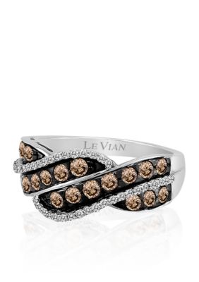 Le Vian® Chocolate Diamond® and Vanilla Diamond® Ring in 14k Vanilla ...