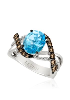 Le Vian® 5 ct. t.w. Peacock Aquaprase™ and 1/5 ct. t.w. Vanilla Topaz ...