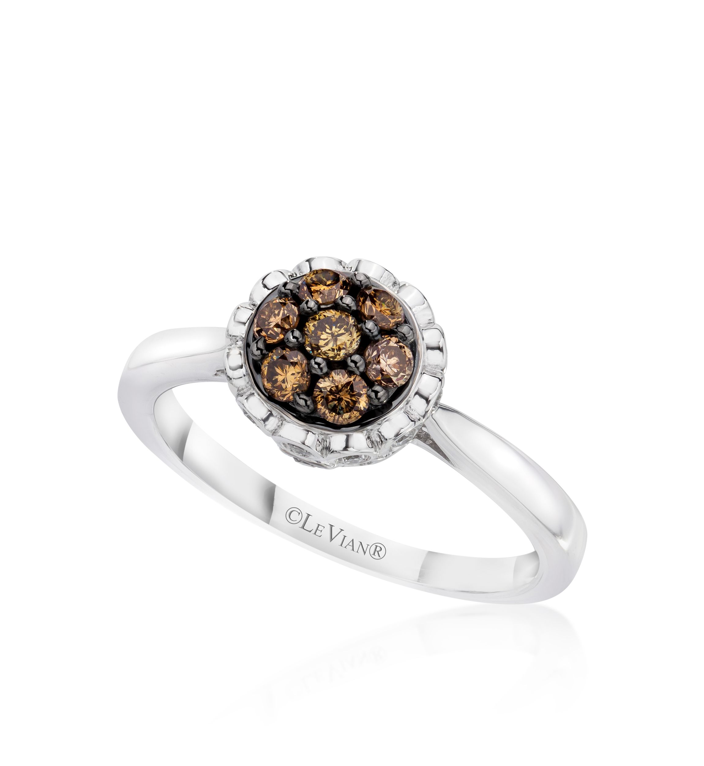 Le Vian® Chocolate Diamond® and Vanilla Diamond® Ring in 14k Vanilla ...