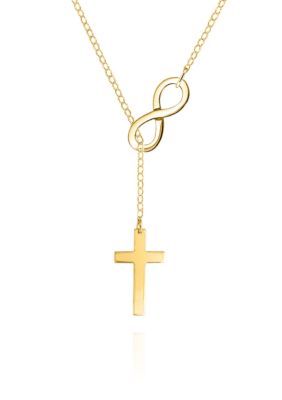 Belk & Co. 14k Yellow Gold Infinity Cross Pendant | belk