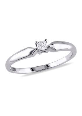 Belk & Co. Diamond Crossover Ring in Sterling Silver | belk