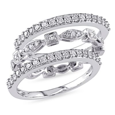 Belk & Co. 3/4 ct. t.w. Diamond Vintage Anniversary and Eternity Band 3 ...
