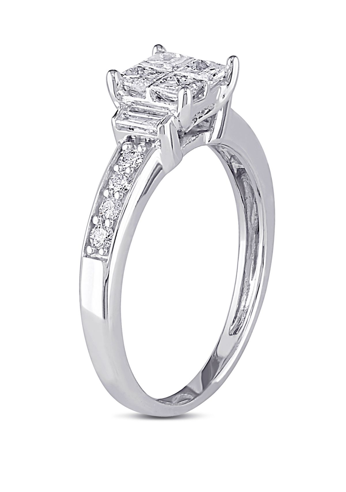 Quad Princess Cut Diamond Ring