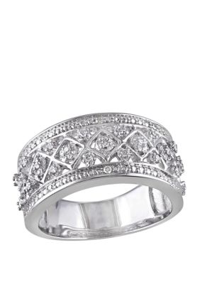 Belk & Co. Diamond Vintage Ring in Sterling Silver | belk
