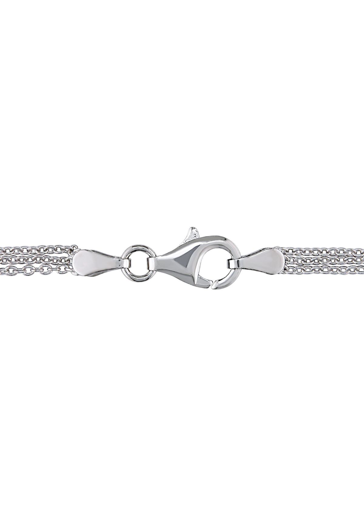 Belk & Co. Lab Created 3.5 CT TGW Created White Sapphire Heart Triple ...