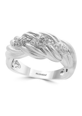 Effy® Sterling Silver Diamond Ring | belk