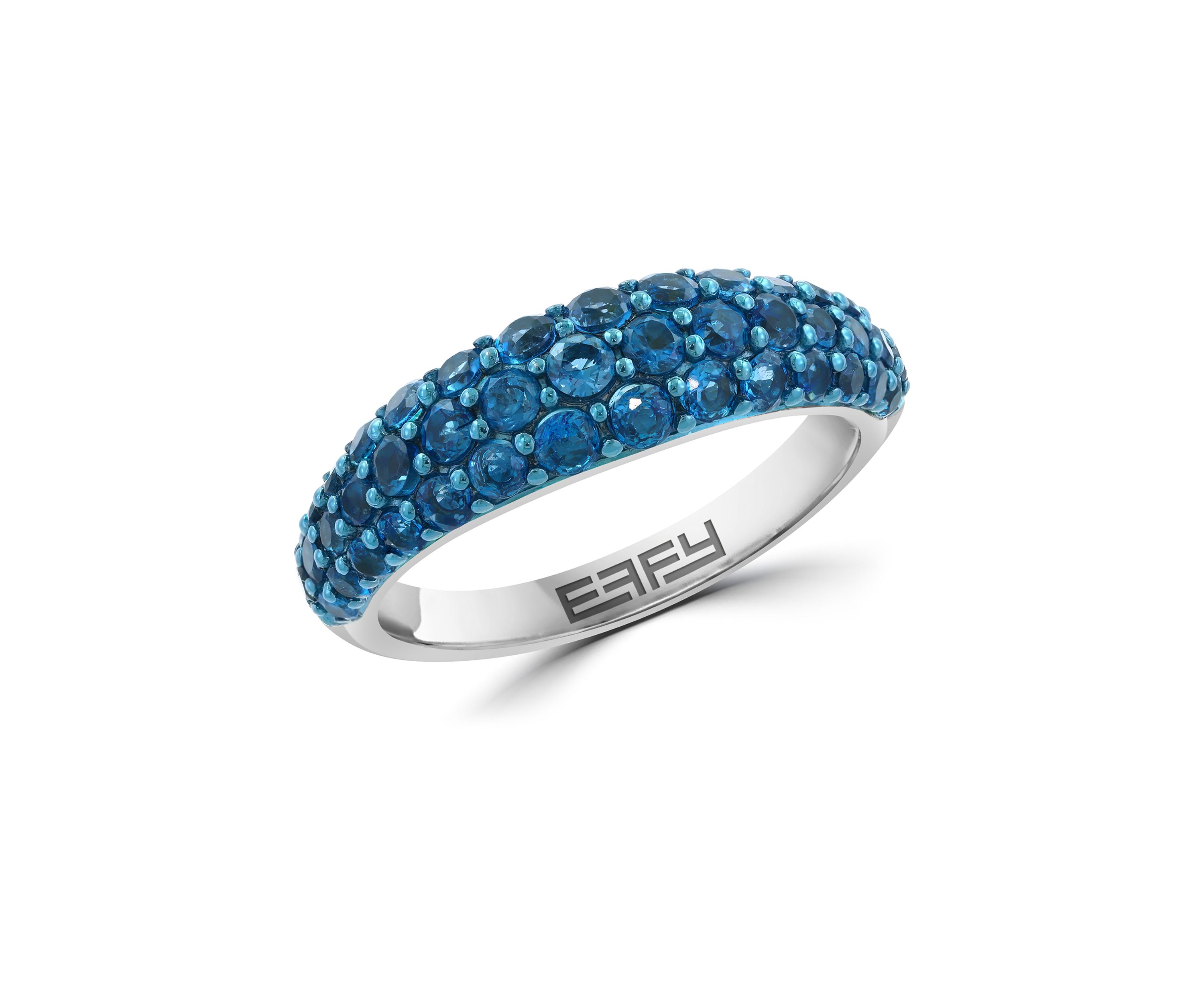 Effy® London Blue Topaz Band Ring in Sterling Silver | Belk