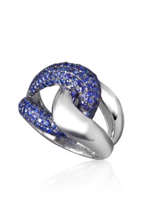 Effy® Sapphire Ring in 10K Sterling Silver | belk