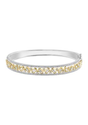 Effy® Diamond Bangle Bracelet in 14K Two Tone Gold | belk