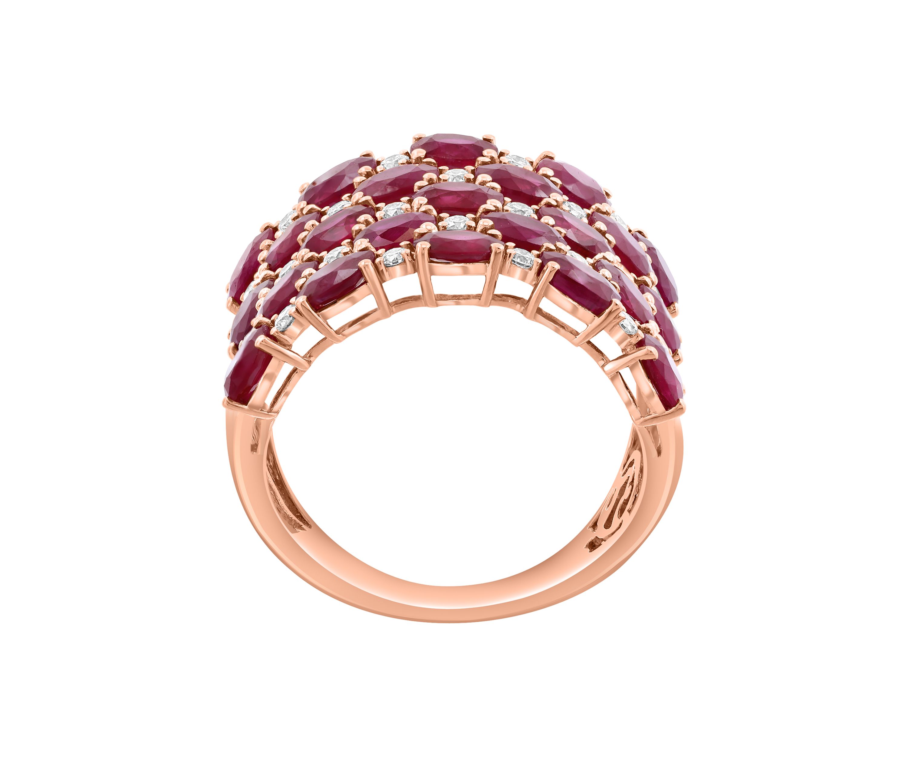 Effy® 14K Rose Gold Diamond Ruby Ring | Belk