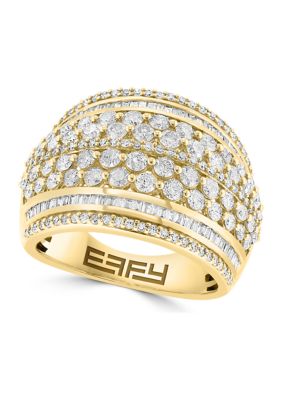 Effy® 1.96 ct. t.w. Diamond Band Ring in 14K Yellow Gold | belk