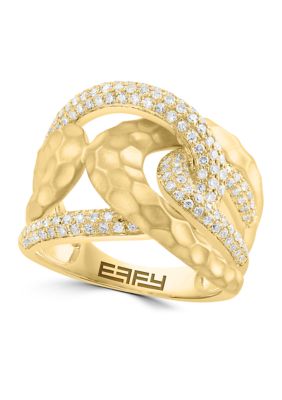 Effy® 5/8 ct. t.w. Diamond Band Ring in 14K Yellow Gold | belk