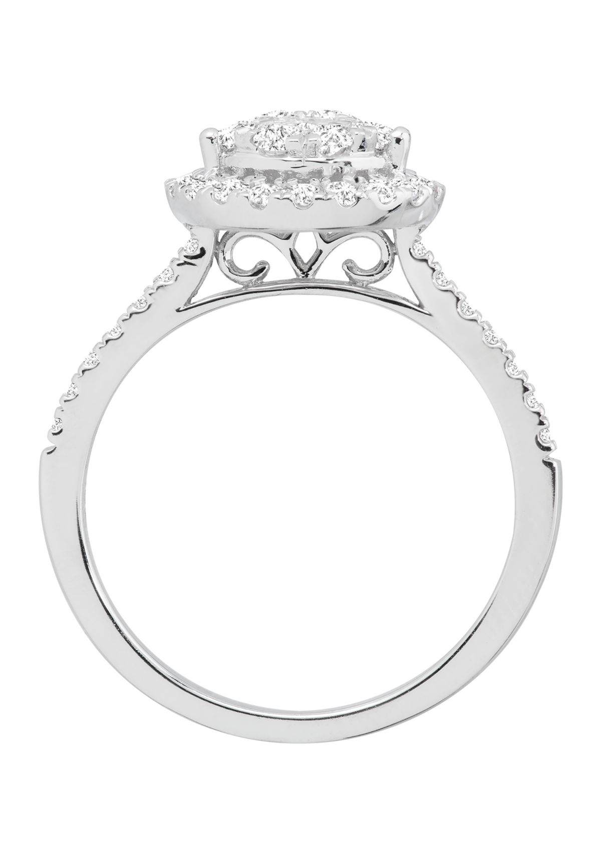 Belk & Co. 1 ct. t.w. Diamond Engagement Ring in 10K White Gold | Belk