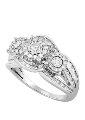 Belk & Co. 1 ct. t.w. Diamond Ring in Sterling Silver | belk