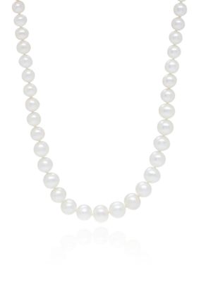 Belk And Co Freshwater Pearl Necklace In 14k Yellow Gold Belk