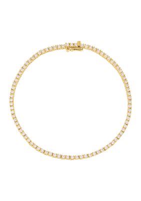 Belk & Co. 2 ct. t.w. Lab Created Diamond Tennis Bracelet in 10K Yellow ...