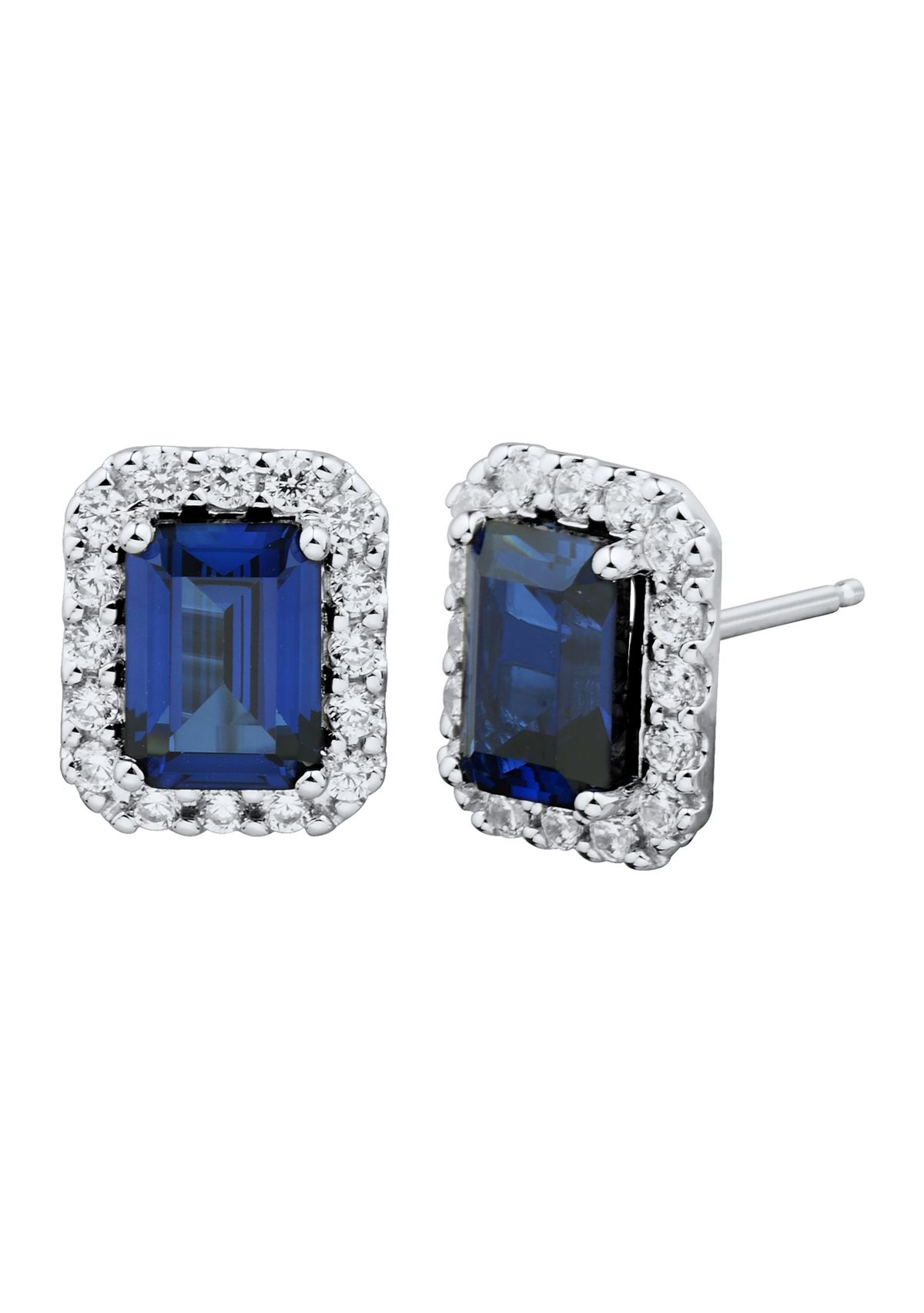 Lab Created Sapphire Earrings