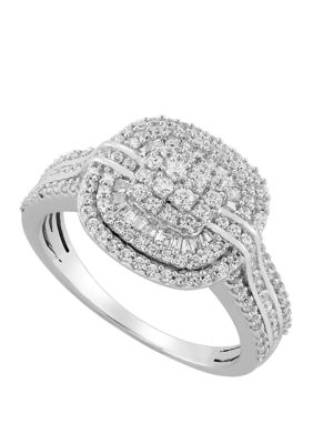 Belk & Co. 3/4 ct. t.w. Diamond Ring in Sterling Silver | belk