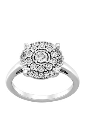 Belk & Co. 1/3 ct. t.w. Diamond Ring in Sterling Silver | belk