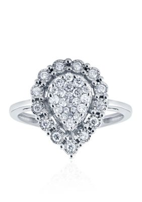 Belk & Co. .505 ct. t.w. Diamond Ring in 10K White Gold | belk