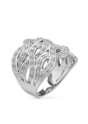 Belk & Co. Sterling Silver Polished Wide Band Ring | belk