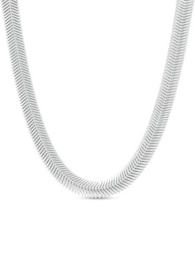 Belk & Co. Hollow Snake Chain in Sterling Silver | Belk