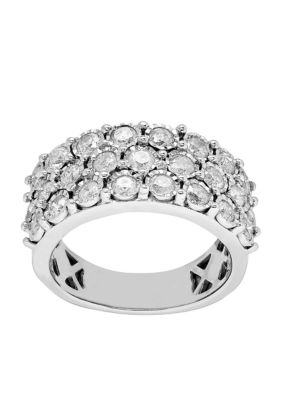 Belk & Co. 0.20 ct. t.w. Diamond Ring in Sterling Silver & 10K Yellow ...