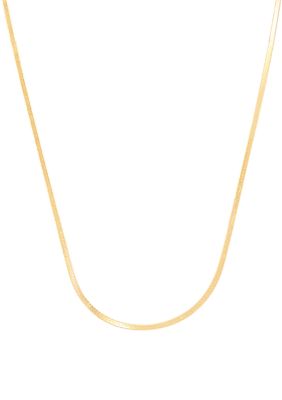 Belk & Co. Micro Herringbone Chain in 10K Yellow Gold | Belk