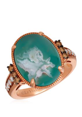 Le Vian® 1.15 ct. t.w. Sea Blue Aquamarine®, 1/6 ct. t.w. Chocolate ...