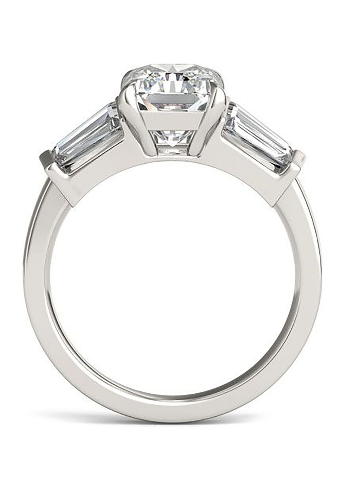 Charles & Colvard 3.86 ct. t.w. Lab Created Radiant Cut Moissanite Five ...