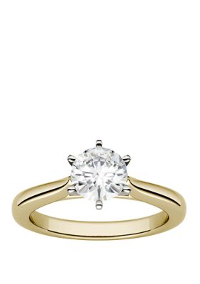 Charles & Colvard 3.38 ct. t.w. Lab Created Moissanite Three Stone Ring ...