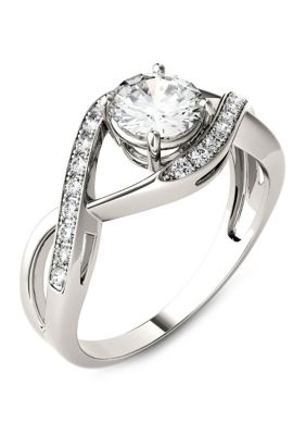 Charles & Colvard 1.81 ct. t.w. Lab Created Moissanite Engagement Ring ...