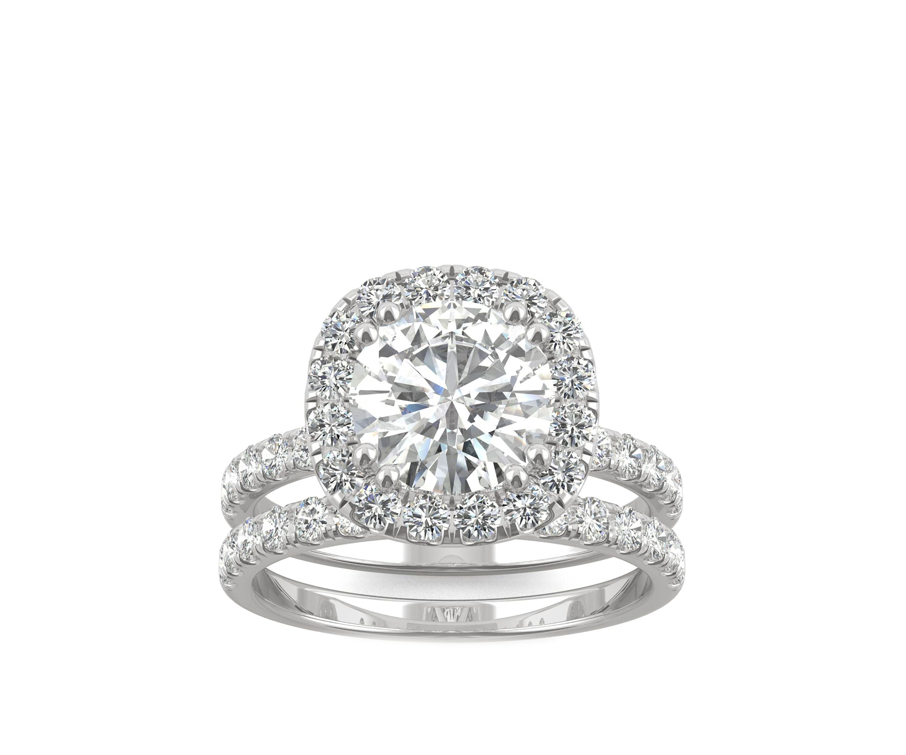 Charles & Colvard Moissanite Wedding Set | Belk