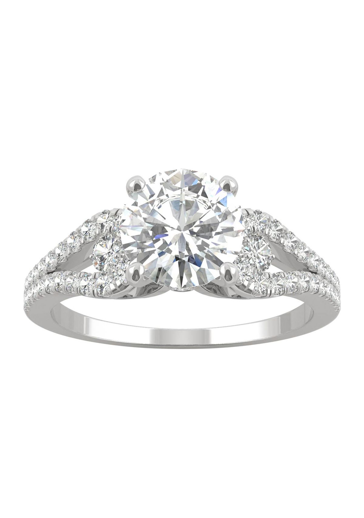 Charles & Colvard 2 ct. t.w. Lab Created Moissanite Engagement Ring in ...