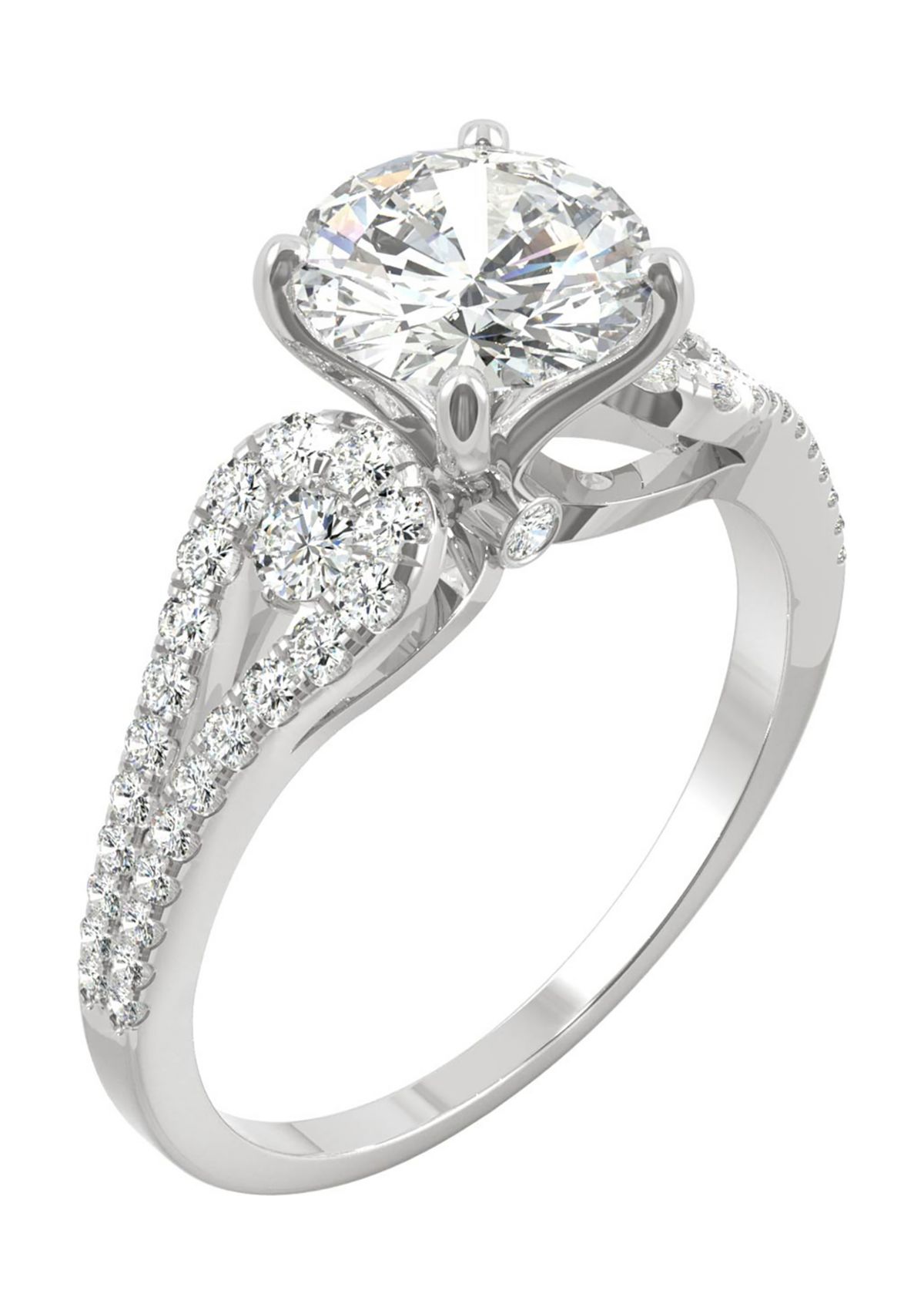 Charles & Colvard 2 ct. t.w. Lab Created Moissanite Engagement Ring in ...