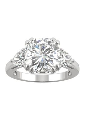 Charles & Colvard 2 ct. t.w. Lab Created Moissanite Three Stone Ring in ...