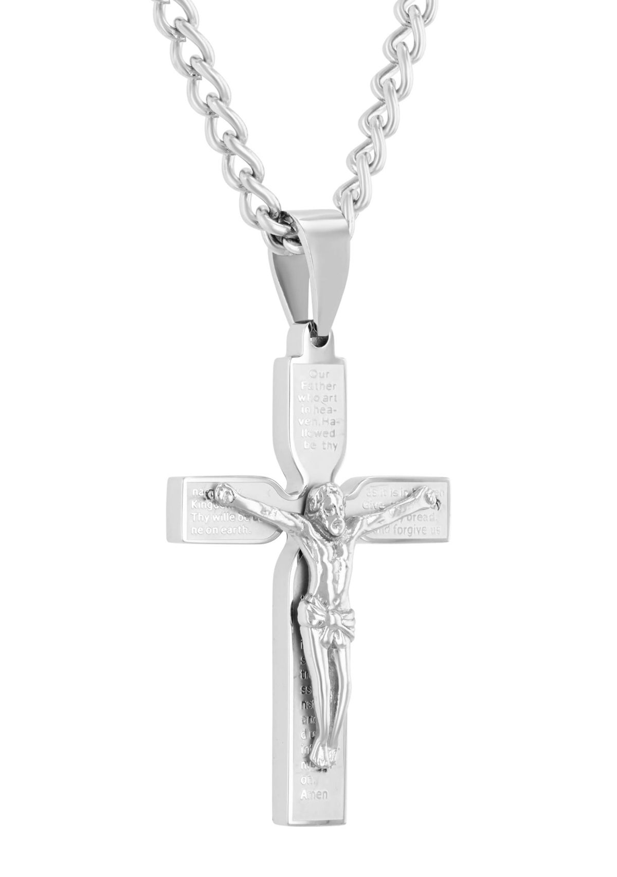 Belk & Co. Stainless Steel Crucifix Pendant | Belk