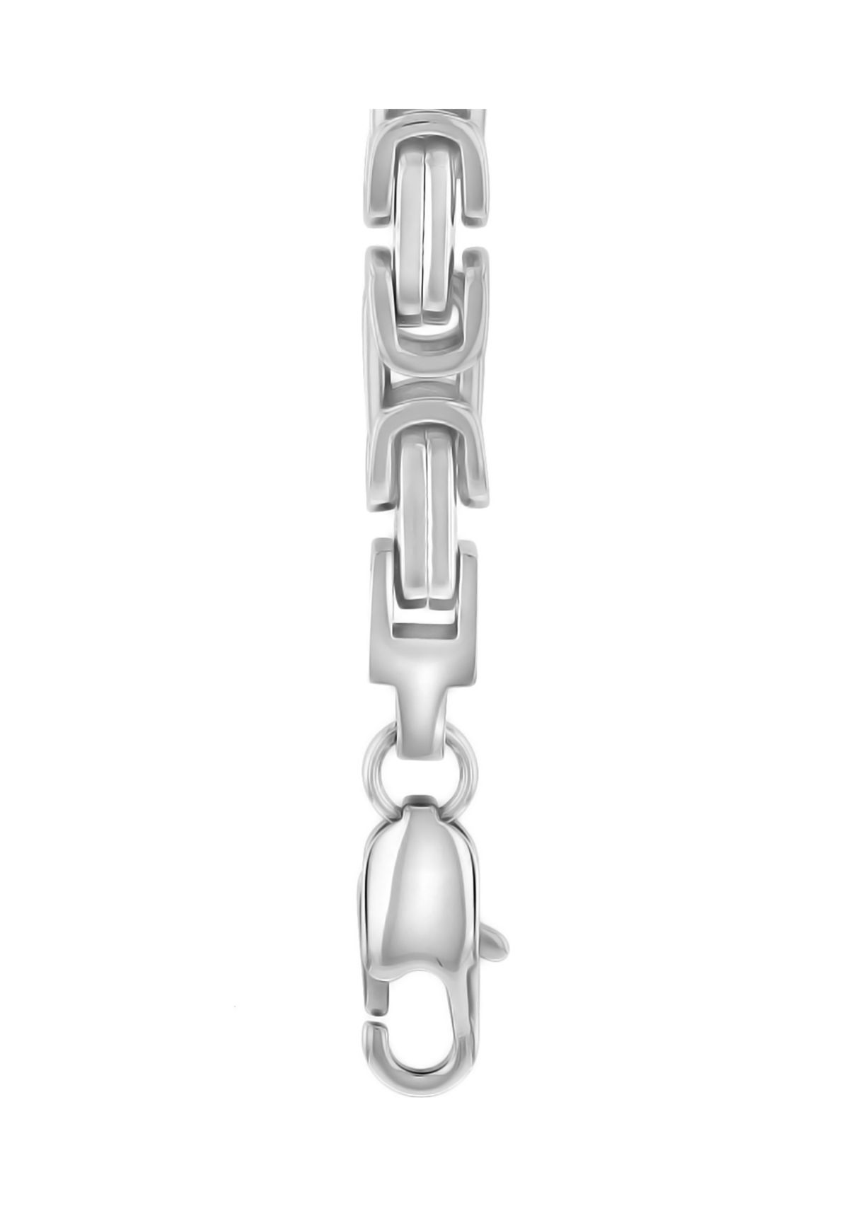 Belk & Co. Byzantine Link Chain Necklace in Stainless Steel | Belk
