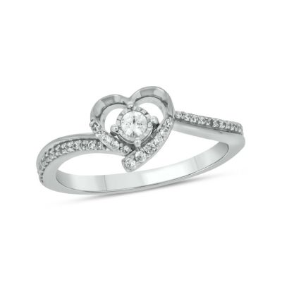 Belk & Co. 1/5 carat, Diamond Heart,Tikli Ring in 14K Yellow Gold | belk